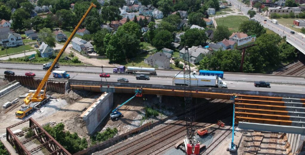 I-75 Northbound over Norfolk Southern Railway Bridge - Veritas Steel