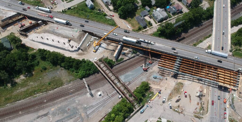 I-75 Northbound over Norfolk Southern Railway Bridge - Veritas Steel
